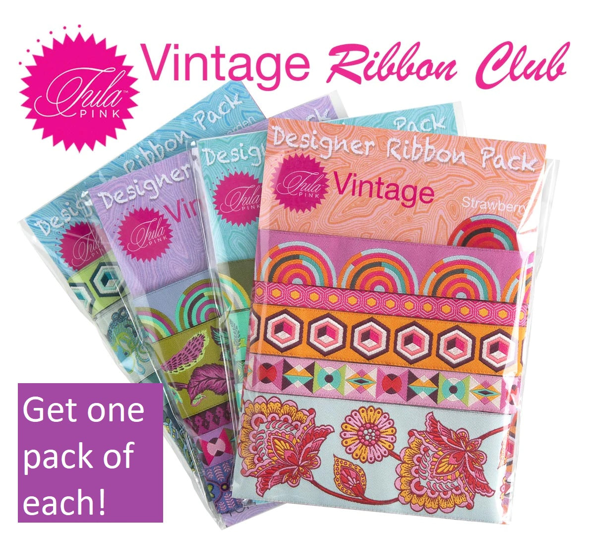 Tula Pink Vintage Ribbon Collection – Stitch Fabric Company